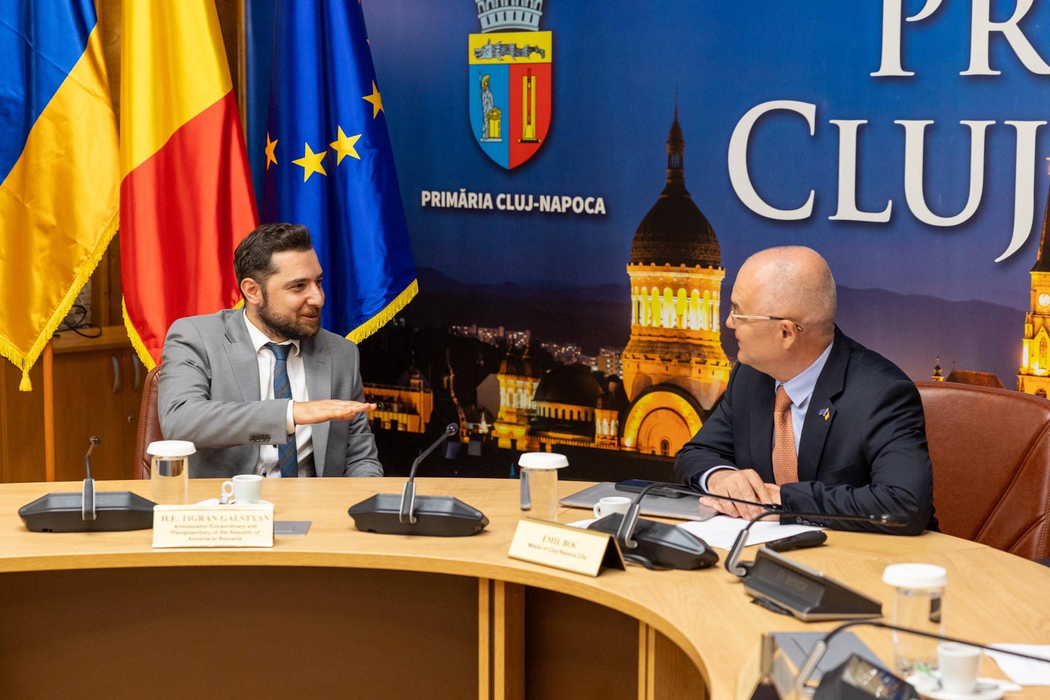 Ambassador Tigran Galstyan had a meeting with Emil Boc, Mayor of Cluj ...